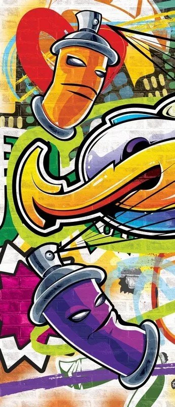 Postershop Fototapeta: Graffiti (2) - 211x91 cm