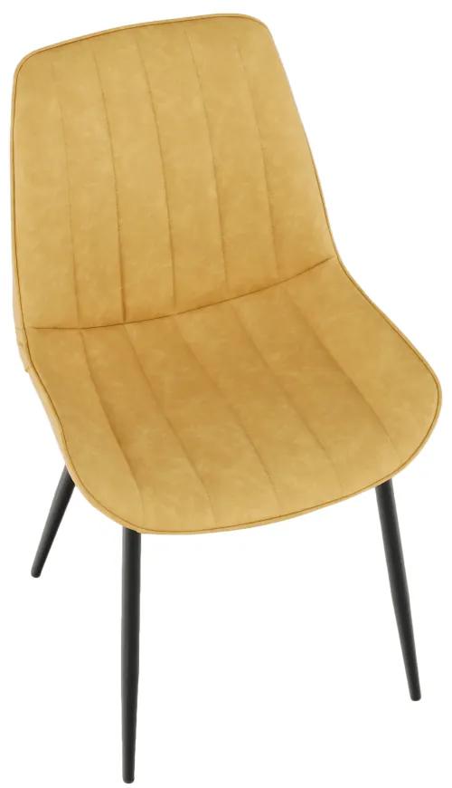 Kondela Židle, žlutá / černá, Hazal