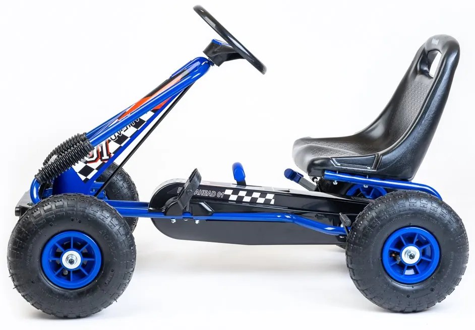 Dětská šlapací motokára Go-kart Baby Mix Razor modrá