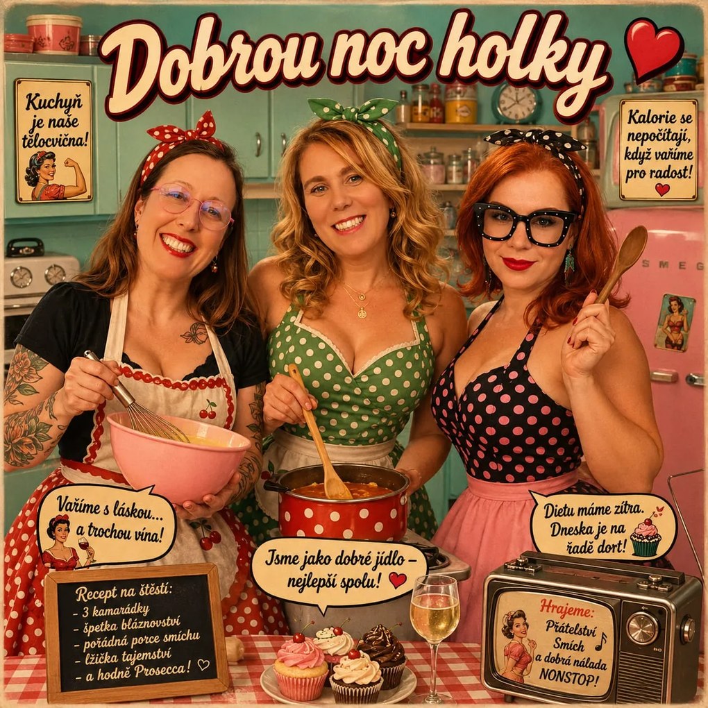 Osobní ilustrace z vlastní fotky na přání – Retro Pin-Up styl – Plakát A4 Varianta grafického zpracování:: 3D grafika