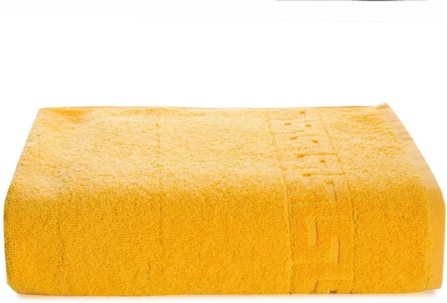 Žlutý bavlněný ručník Kate Louise Pauline, 30 x 50 cm