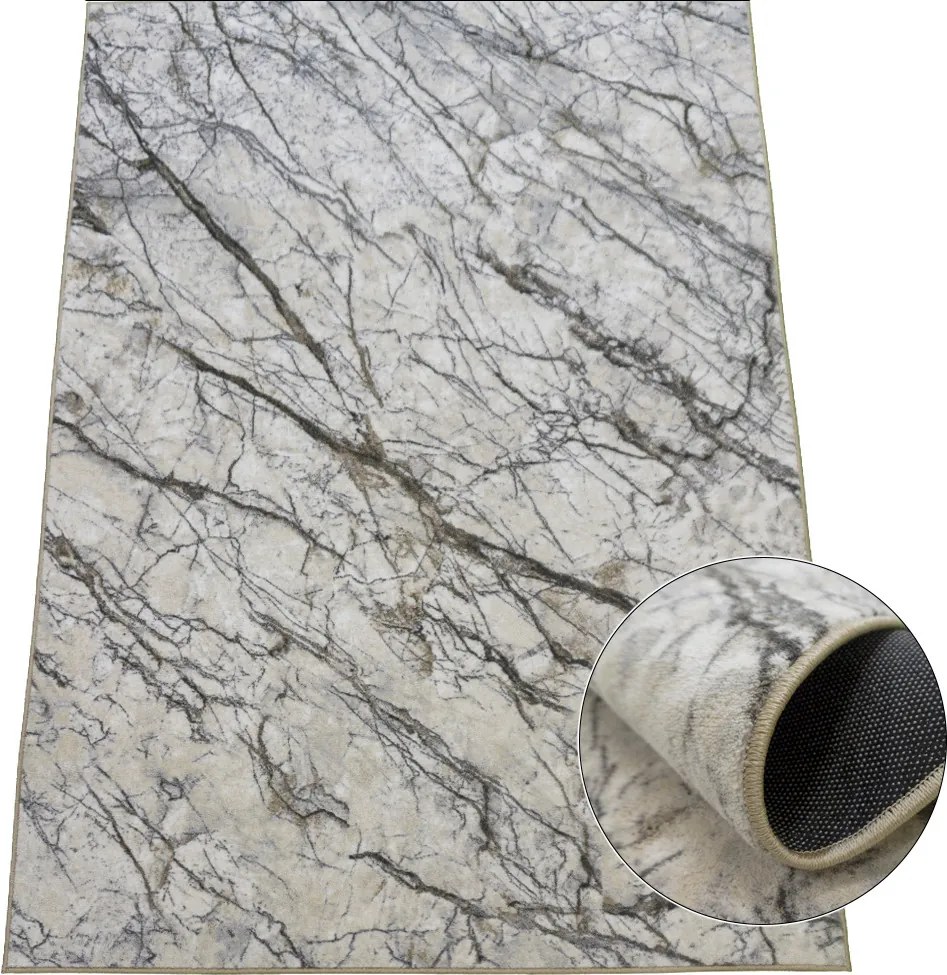 BE Koberec Accra 6509 Cream - krémový obdélníkový Rozměr: 60x100 cm