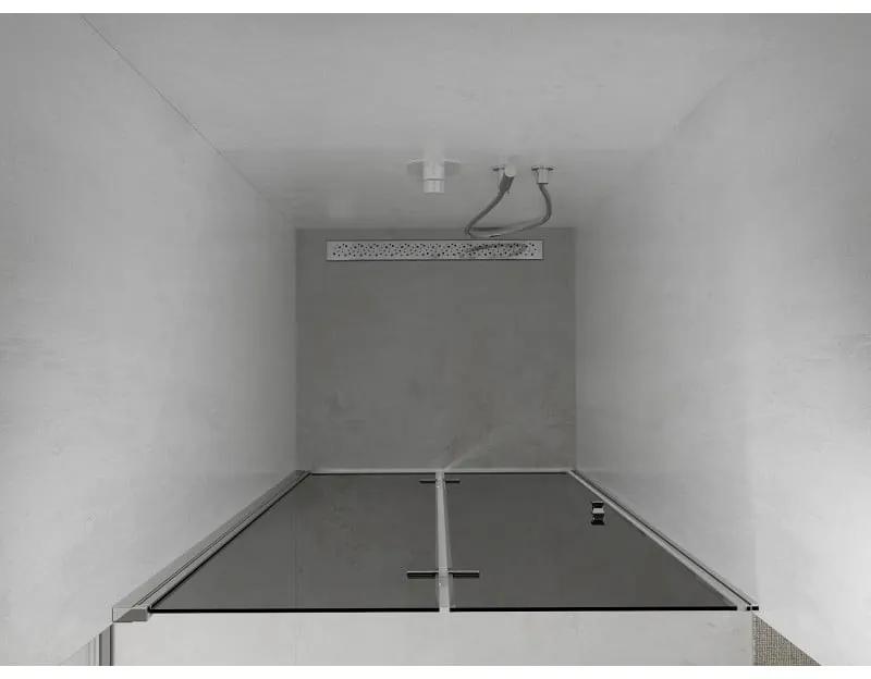 Mexen Lima skládací sprchové dveře 120 cm, Grafitově černá, Chromovaná - 856-120-000-01-40