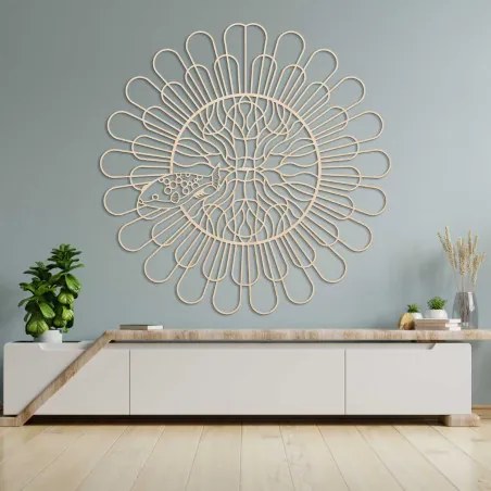 Květinový obraz s rybkou, moderní mandala I SENTOP PR0348