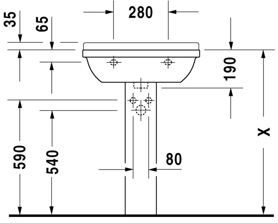 Duravit Starck 3 - umyvadlo 60x45 cm 0300600000