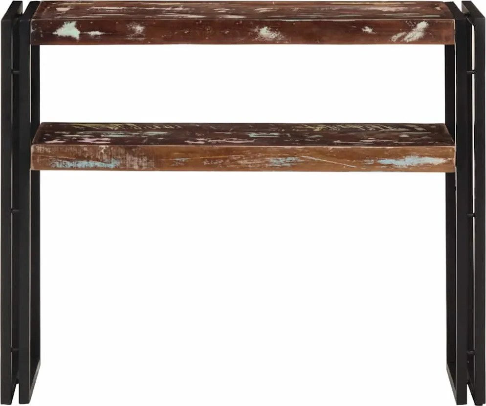 Konzolový stolek 90 x 30 x 75 cm masivní recyklované dřevo 321098