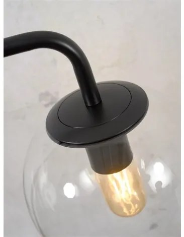 Nástěnné svítidlo WARSAW 20 cm iron/glass,černé IT´S ABOUT RoMi 871626