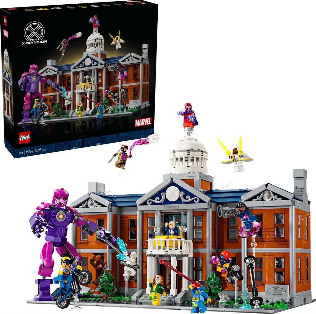 Lego stavebnice lego marvel 76294 x-men: sídlo x-mansion