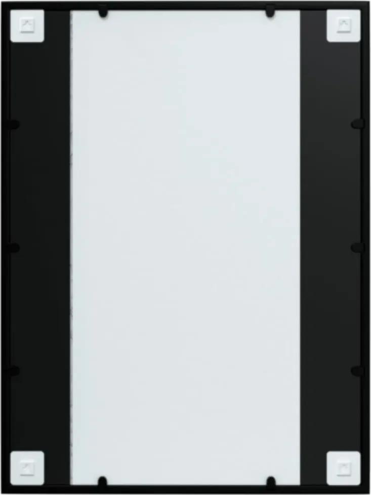 vidaXL Nástěnná zrcadla 2 ks černá 80 x 60 cm kov [3189032]