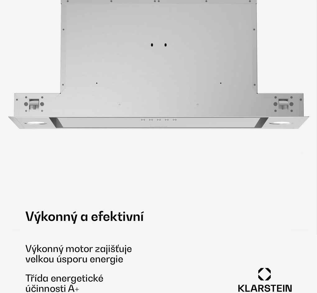Klarstein Digestoř TurboMax, 400 m³/h, účinnost A+, dvojitý provoz, 3 úrovně, LED dioda