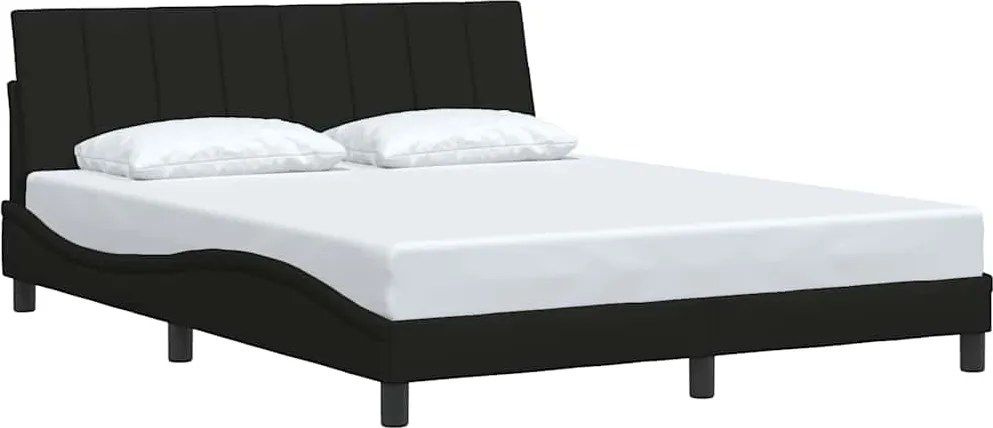 Rám postele bez matrace Hanko černý 160 x 200 cm textil 3310400