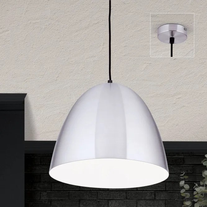 Orion HL6-1631/1S Závěsné svítidlo LOFT matný hliník průměr 40cm