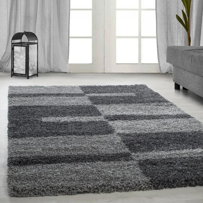 Vopi | Kusový koberec Gala shaggy 2505 grey - 280 x 370 cm
