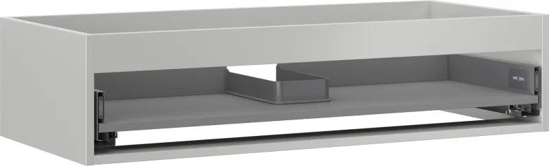 Mexen Box-A, závěsná skříňka 100 cm, 1 zásuvka, šedá matná, 91AX0-1000-235-1-62