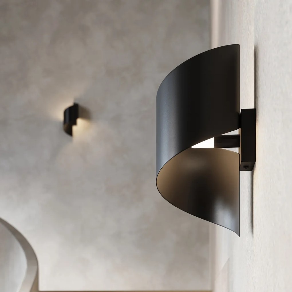 Sollux Lighting Nástěnné svítidlo TALASSA černé