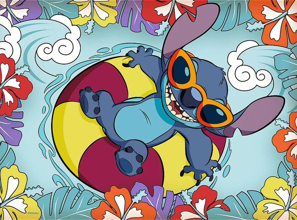 TREFL PUZZLE Lilo & Stitch Na prázdninách 27x20cm skládačka 30 dílků tr18305