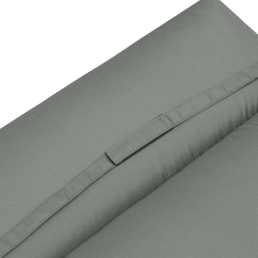 Polštář na lehátko Outsunny Polštář na zahradní lehátko polyester tmavě šedý 196 x 55 x 8 cm | Aosom