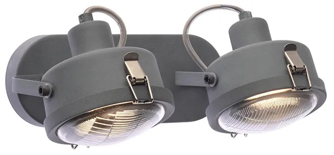 ACA DECOR Přisazené svítidlo MORFEAS max. 2x 35W/GU10/230V/IP20, šedé