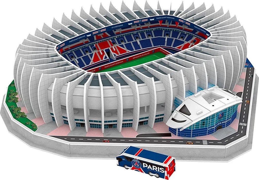 3d puzzle 3d puzzle stadium 3d puzzle stadion parc des princes paris saint-germain 111 dílků