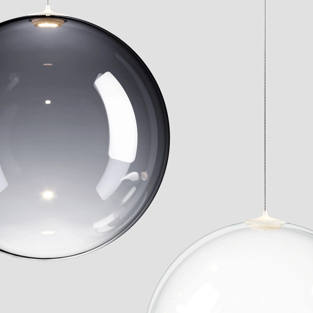 Lodes 17115 0027 Random Solo 28, závěs z čirého foukaného skla, 1x3W LED 2700K, prům.28cm