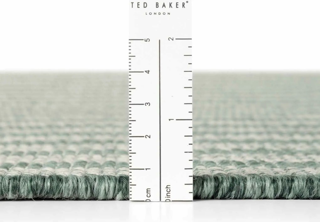 Ted Baker, Kusový koberec Ted Baker Haringey 106396 Green White, 120x170, zelená, chodba / předsíň