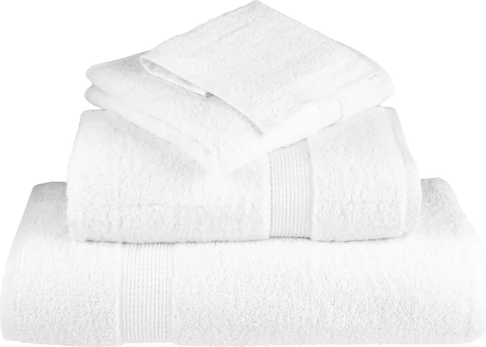 Prémiové ručníky SOLUND 4 ks bílé 50x100 cm 600 g/m² 137125