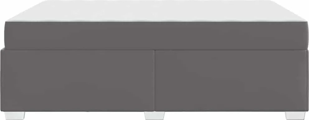 Rám postele Šedá 140 x 200 cm PVC 3399240