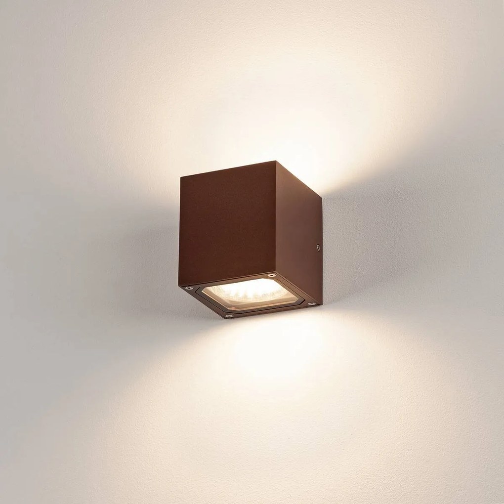 LA 232537 Venkovní svítidlo SITRA CUBE nástěnná barva rzi 230V GX53 2x9W I - BIG WHITE (SLV)