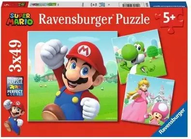 Ravensburger Super Mario - 3x49 dílků / od 5 let