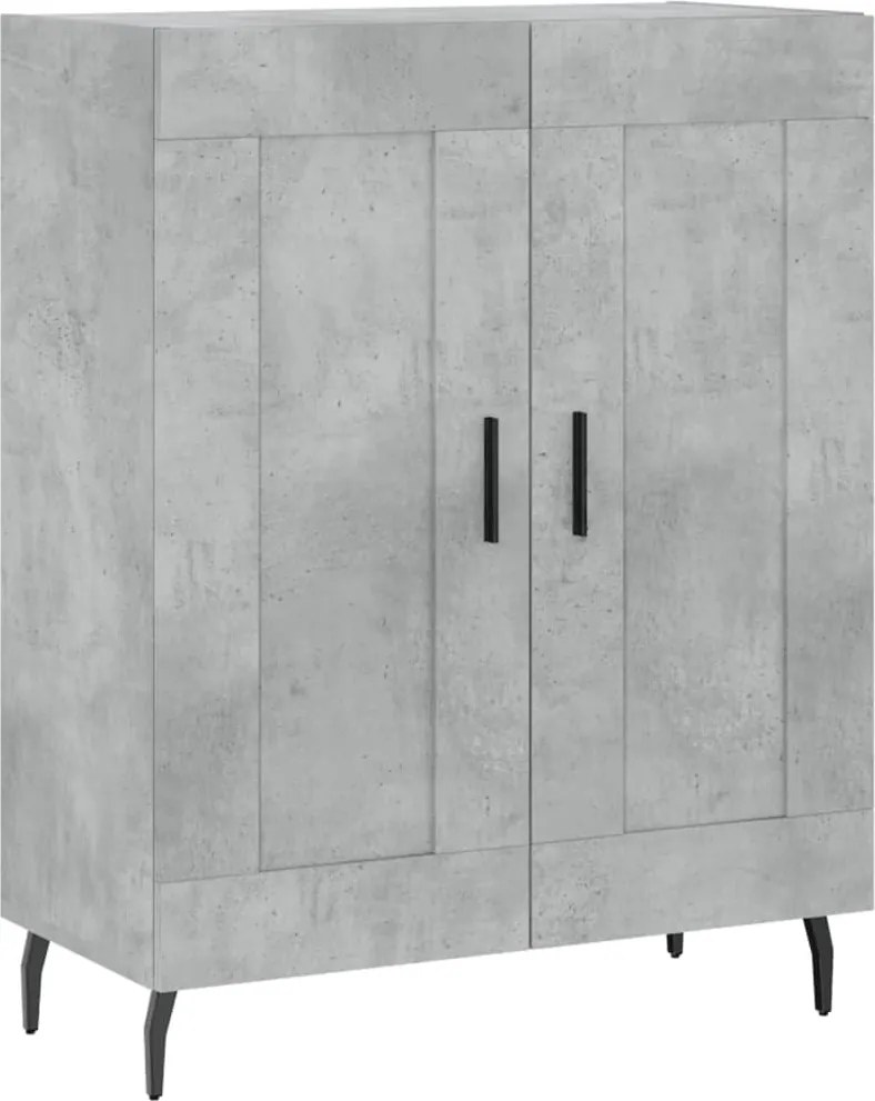 Skříň highboard betonově šedá 69,5x34x180 cm kompozitní dřevo 3198357
