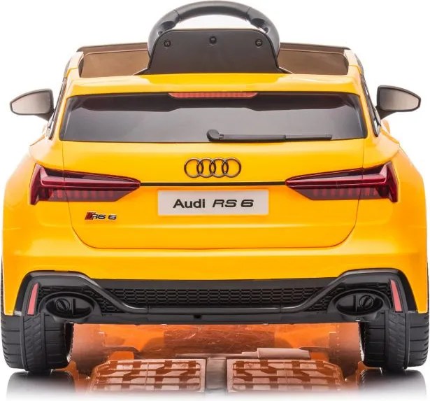 LEAN CARS Elektrické autíčko Audi RS6 BRD-2118 žluté