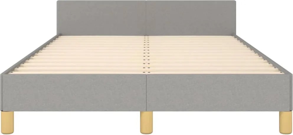 Rám postele bez matrací světle šedá 120x190 cm textil 3270534