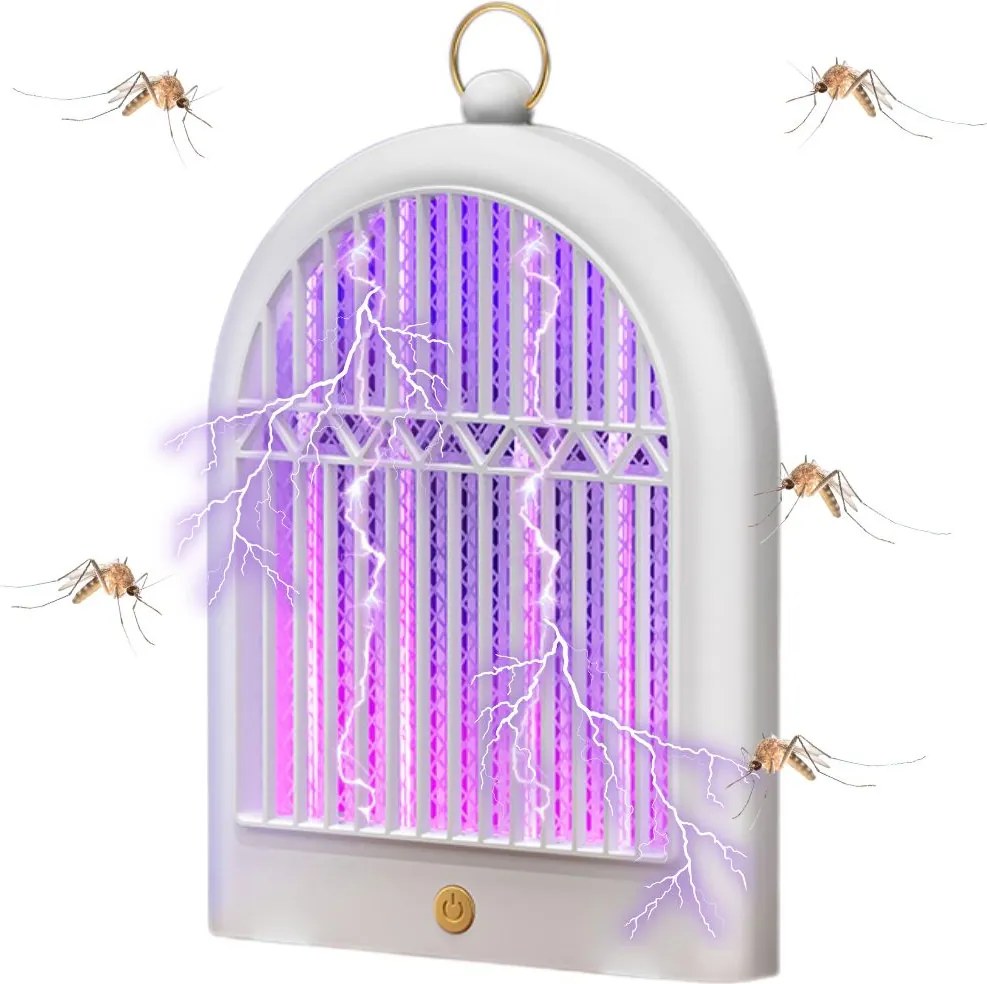 Verk Group Elektrická led insekticidní lampa uv pro komáry mouchy přívěsek 2 usb režimy