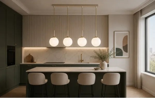 BRILAGI - Lustr na lanku MILO 4xE27/60W/230V béžová/zlatá
