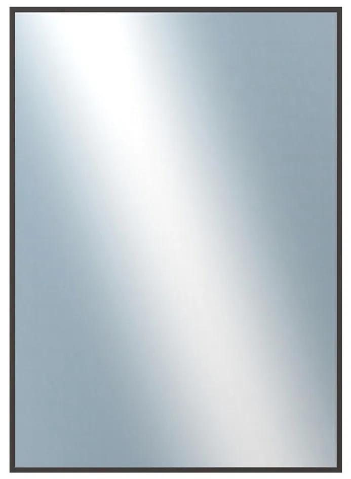 DANTIK - Zarámované zrcadlo - rozměr s rámem cca 50x70 cm z lišty Hliník černá | P22-021 (7022021)