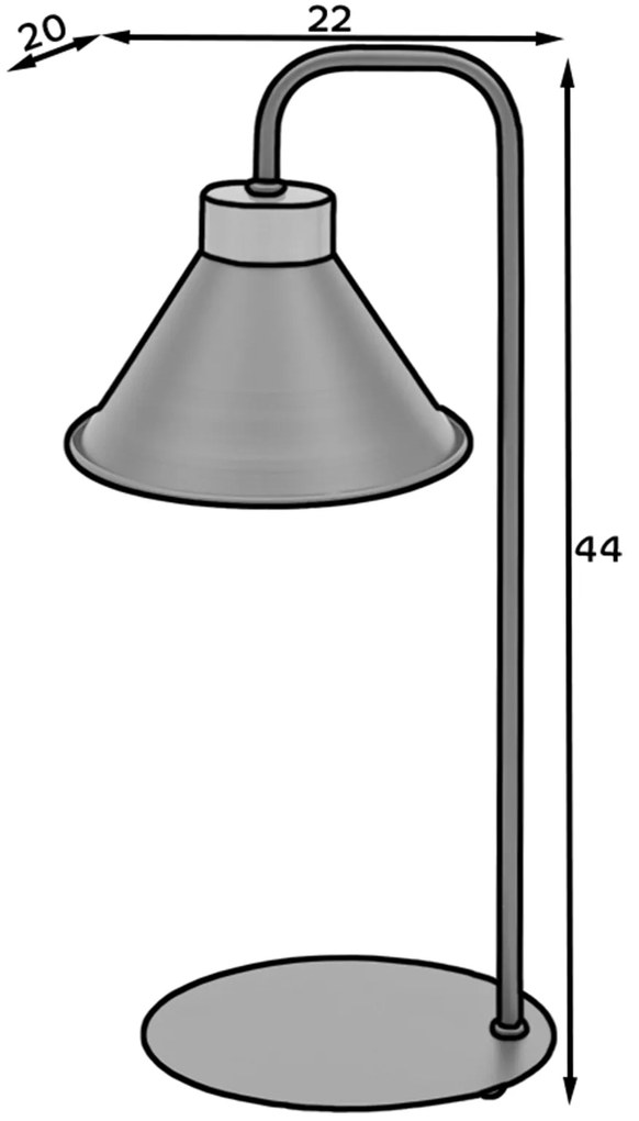 Eltap Stolní lampička Vespillo 1A bílá/zlatá