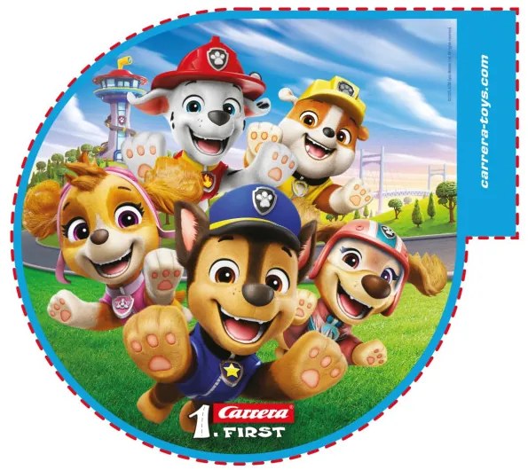 Závodní dráha Carrera First 20063056 Paw Patrol - On the Track 2,4m