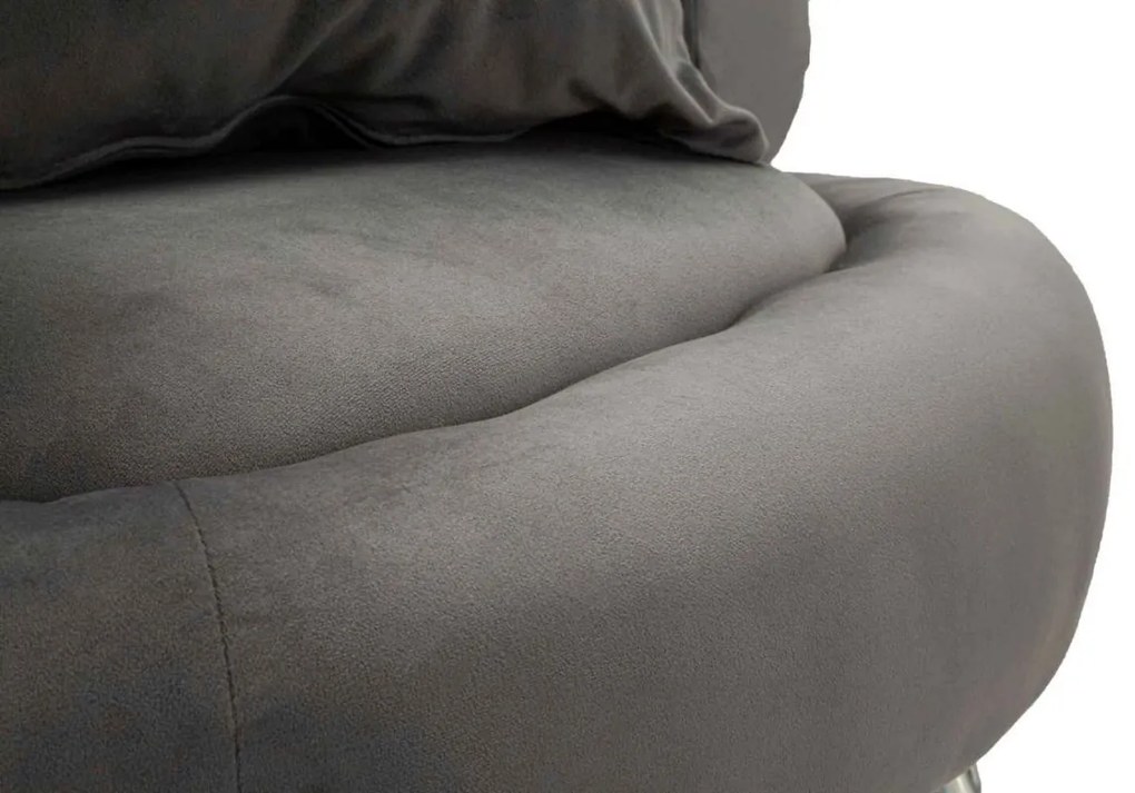 Designové křeslo Harmony šedé