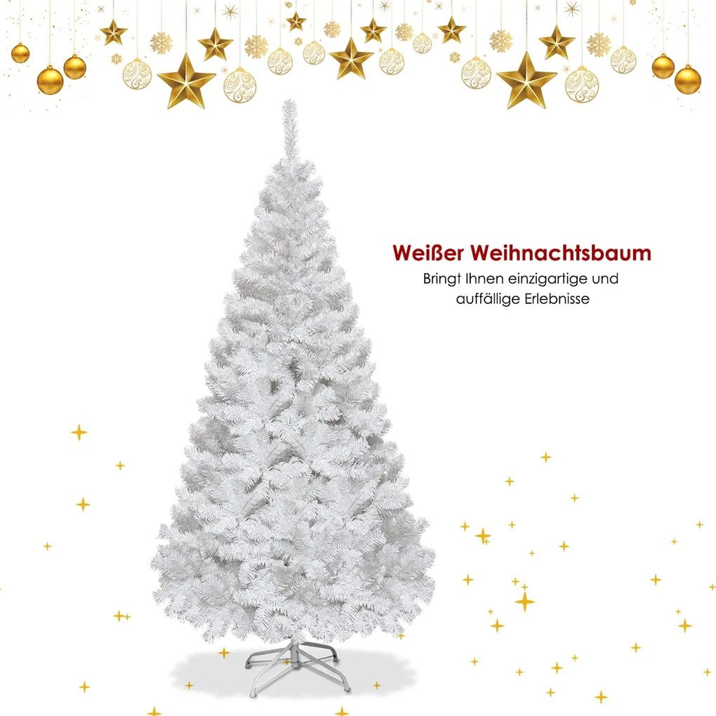 Costway Christmas Tree Umělý vánoční stromek s kovovým stojanem