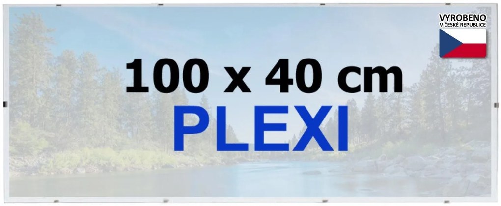 Příslušenství k puzzle bfhm rám na puzzle euroclip, 100 x 40 cm, plexisklo