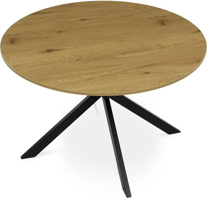 Autronic Jídelní stůl kulatý 120 cm HT-F4120 OAK Odstín: Dub divoký