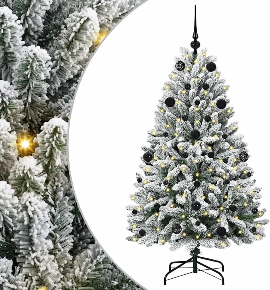 Umělý vánoční stromeček 150 cm 150 LED Teplá bílá PVC a ocel 3395740