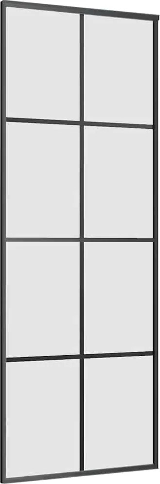Posuvné dveře se sadou kování černé 76x205 cm ESG Glass 3375803