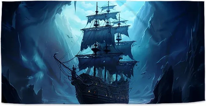Sablio Ručník Plachetnice v průrvě - 50x100 cm