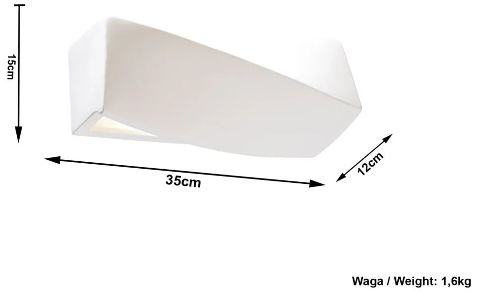 Nástěnné keramické svítidlo Sollux Taurus Mini