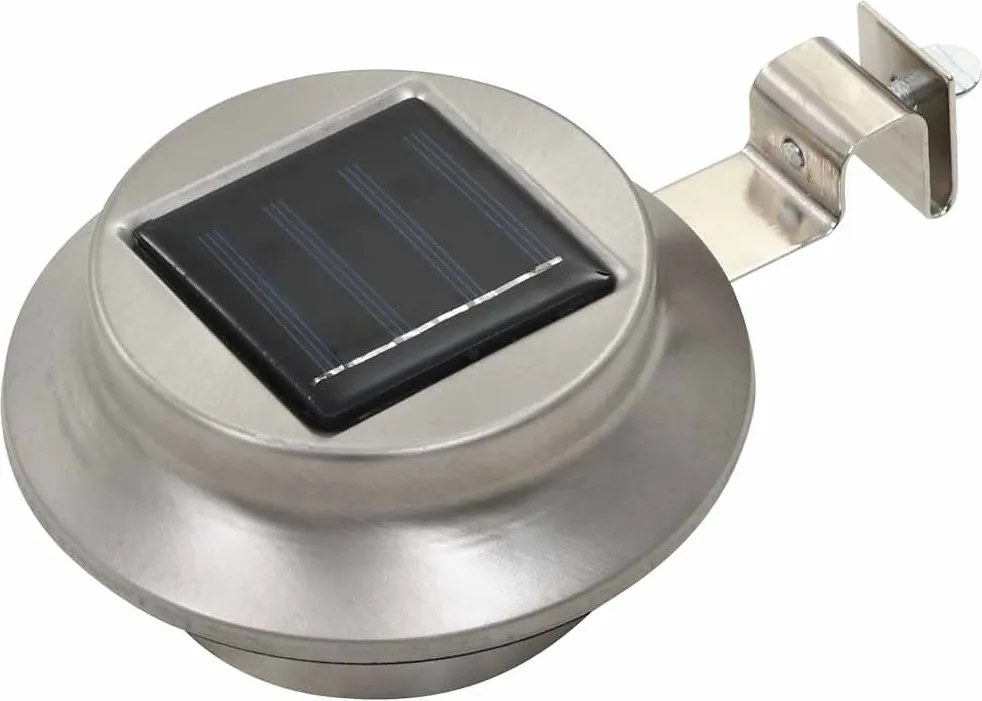 Zahradní solární lampy 12 ks LED kulaté 12 cm bílé 277135