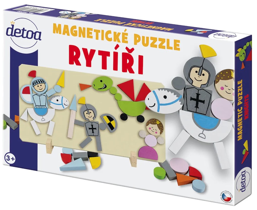 Detoa Magnetické puzzle Rytíři