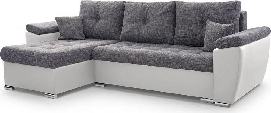 Casarredo - Komfort nábytek Rohová sedací souprava PETER rozkládací s úložným prostorem, Soft17/Lawa5