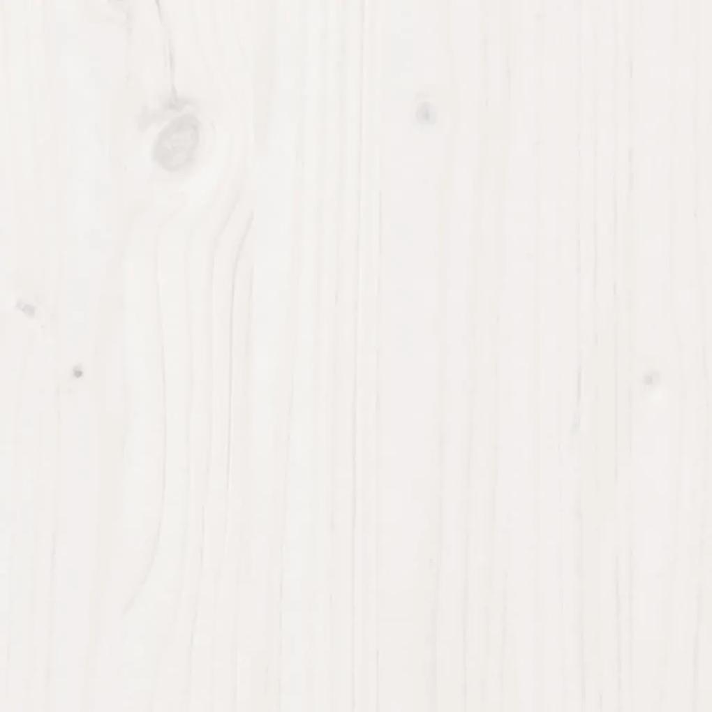 Zahradní lavice rozšiřitelná bílá masivní borové dřevo,  832611