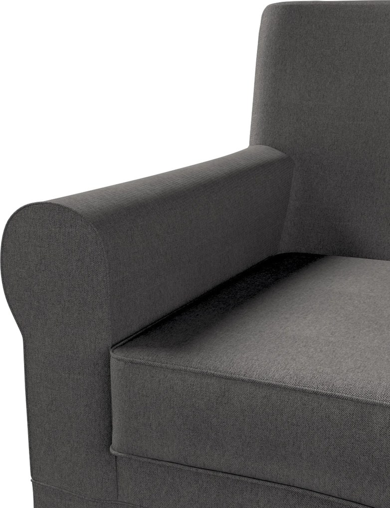 Potah na křeslo IKEA Ektorp Jennylund barva šedá látka pletený vzor